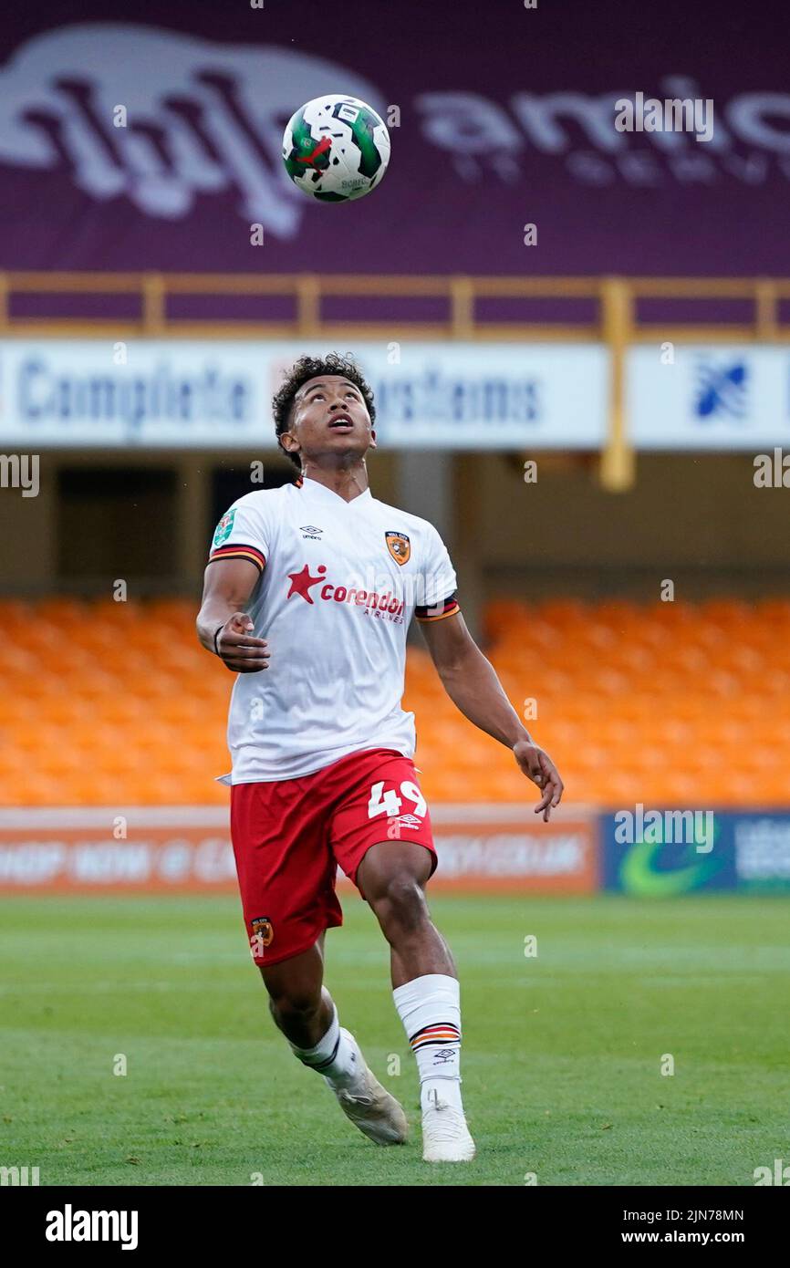 Vaughn Covil #49 of Hull City controls the ball Stock Photo - Alamy