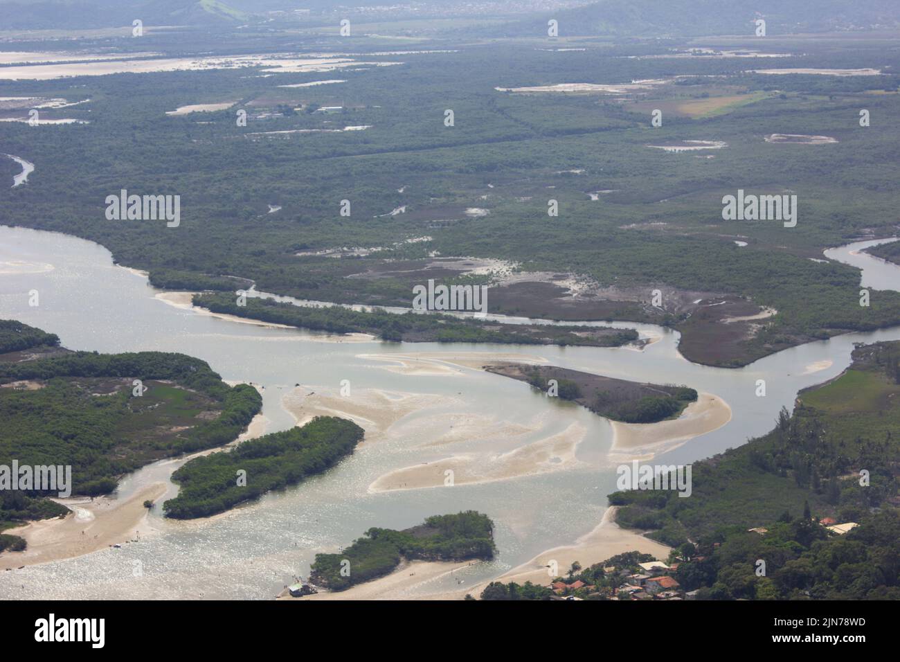 View telegraph stone track in rio de janeiro Stock Photo - Alamy