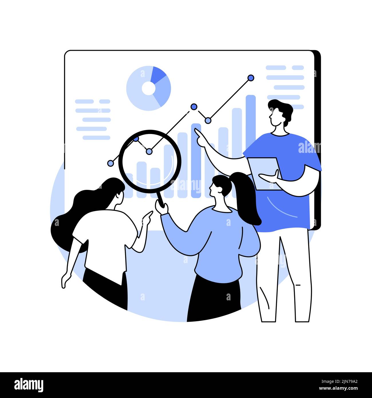 Financial management isolated cartoon vector illustrations Stock Vector ...