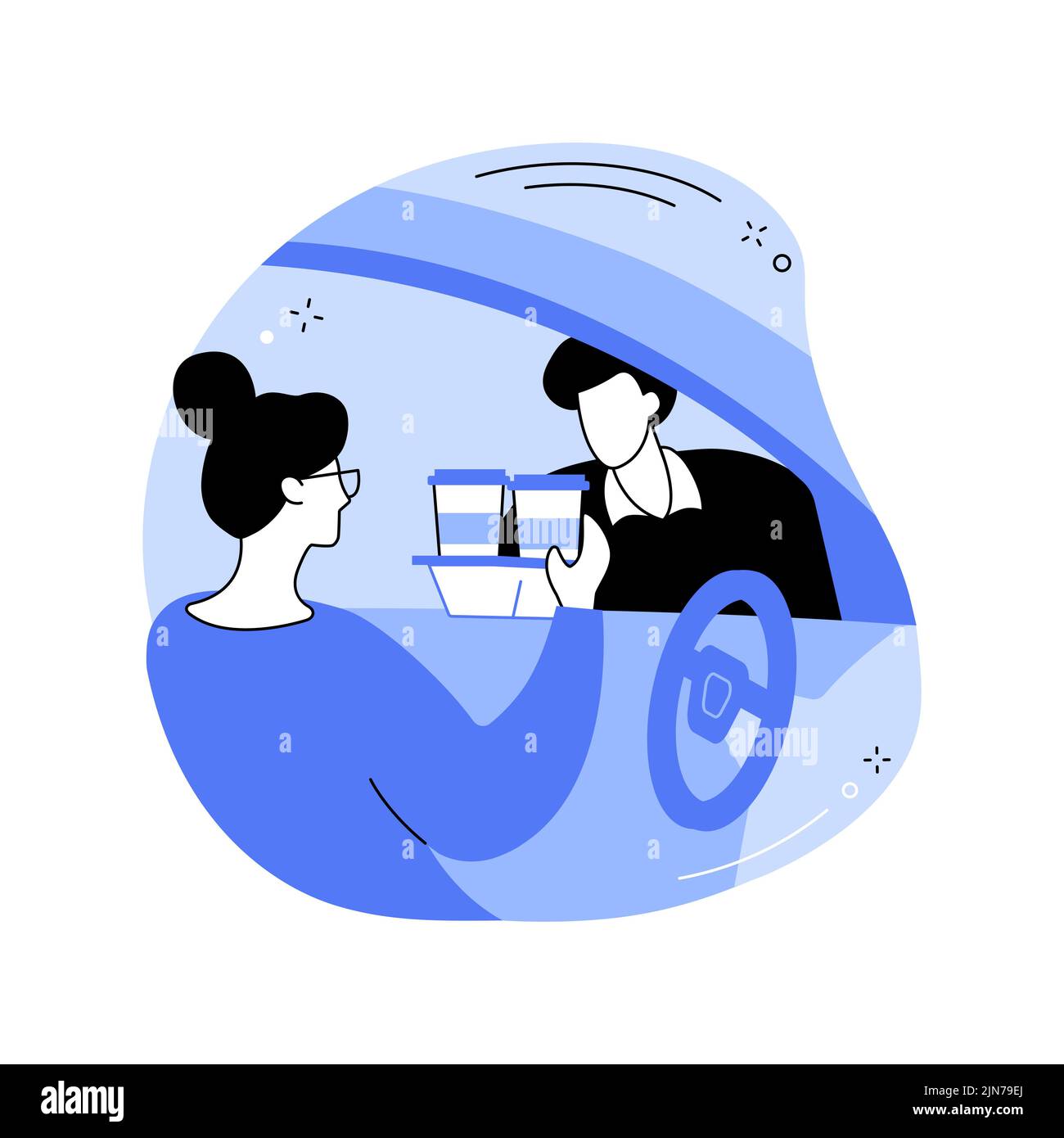 Getting order isolated cartoon vector illustrations Stock Vector Image ...