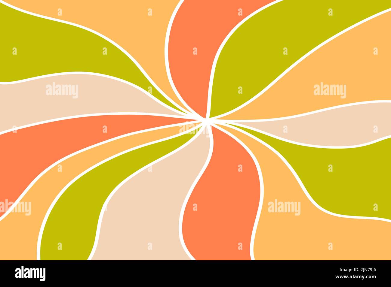 Retro 70s Sun Rays Abstract background cover Stock Vector Image & Art ...