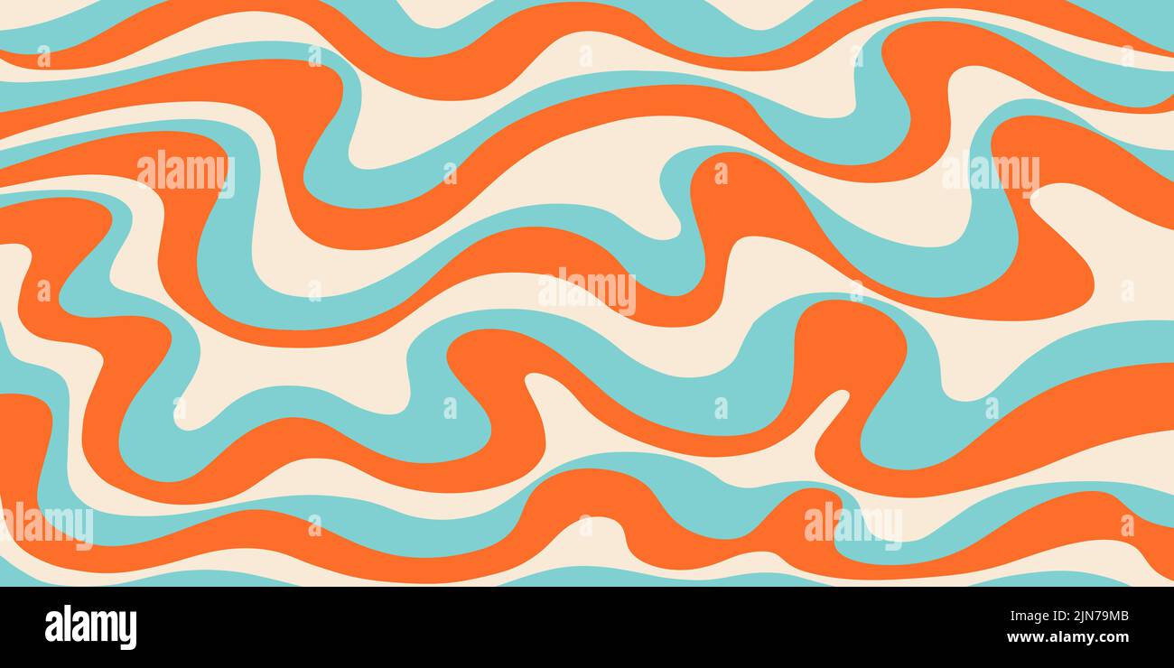Retro 70s Abstract curve background Stock Vector Image & Art - Alamy