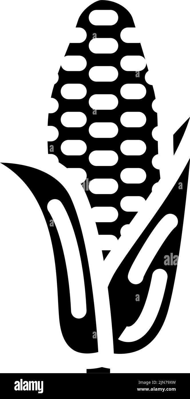 purple corn glyph icon vector illustration Stock Vector Image & Art - Alamy