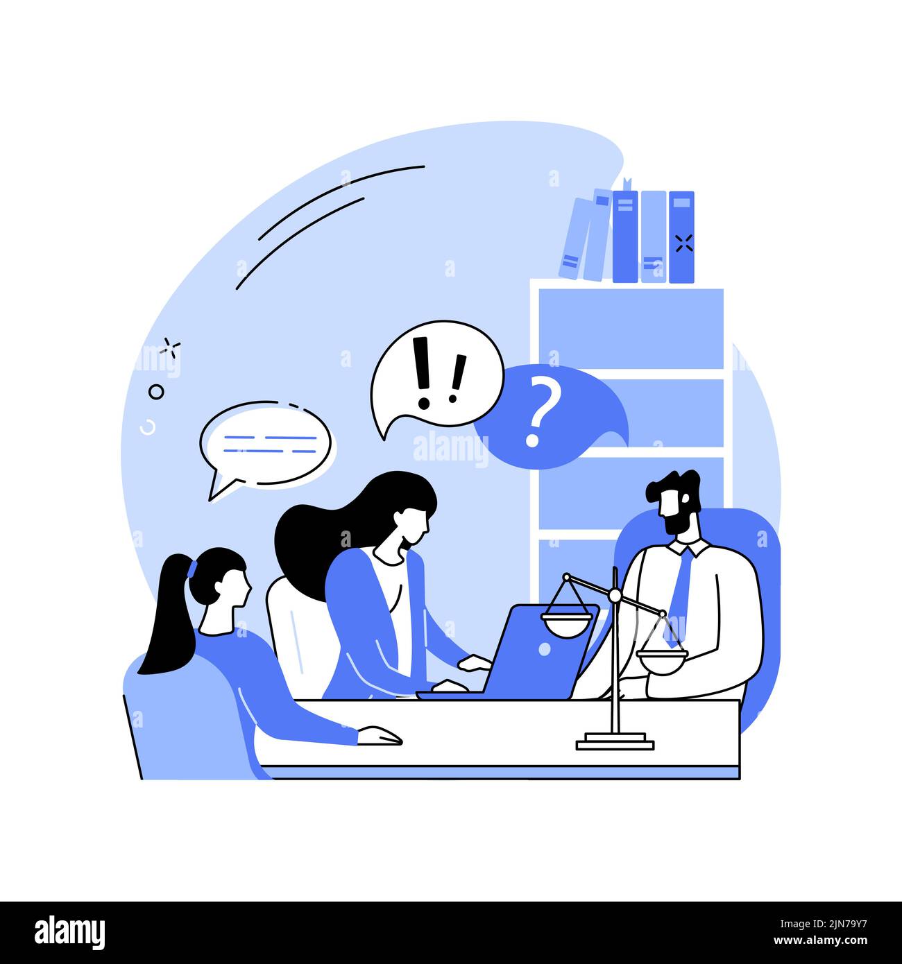 Provide legal advice isolated cartoon vector illustrations Stock Vector ...