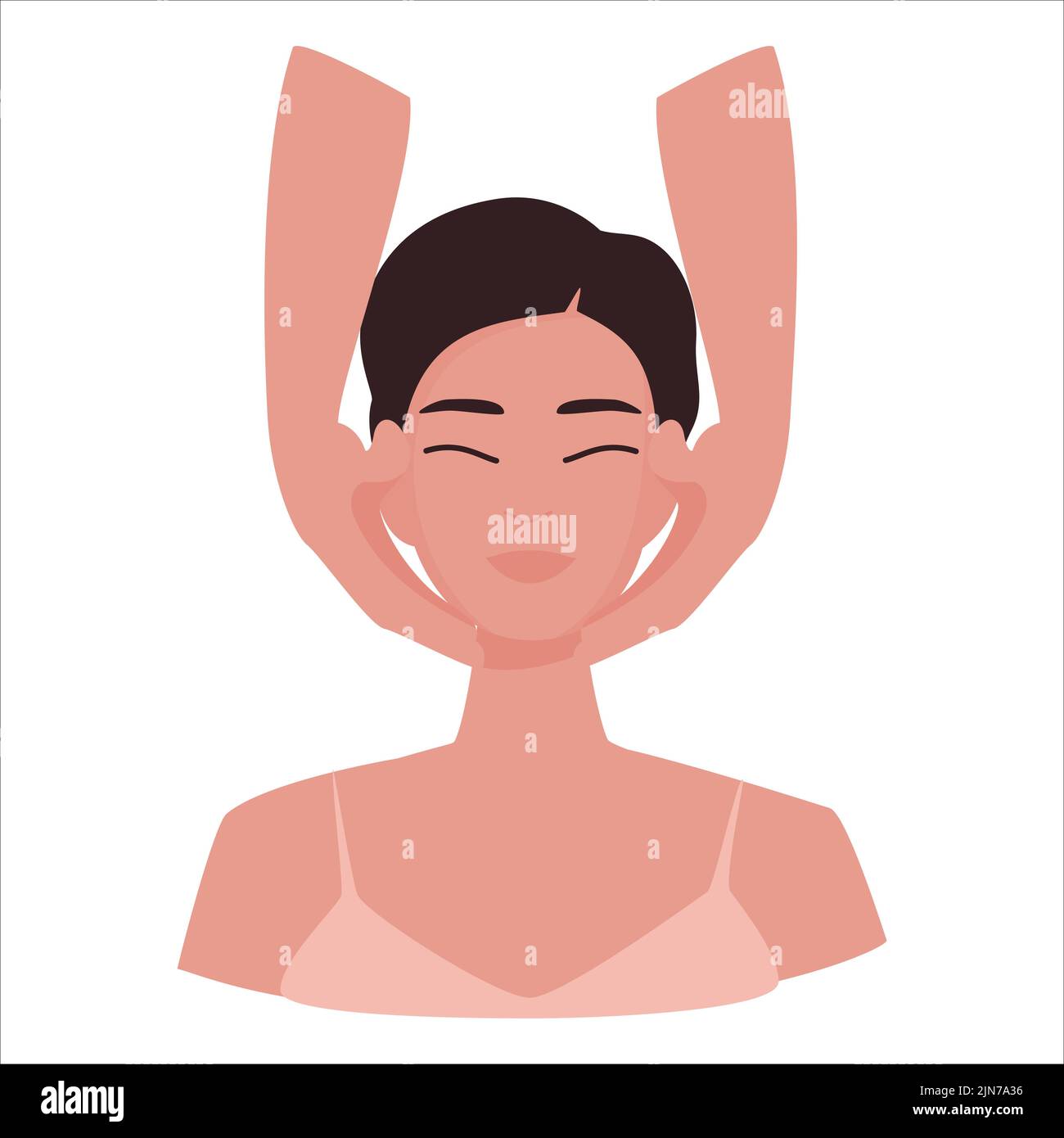 Massage body top view Stock Vector Images - Alamy