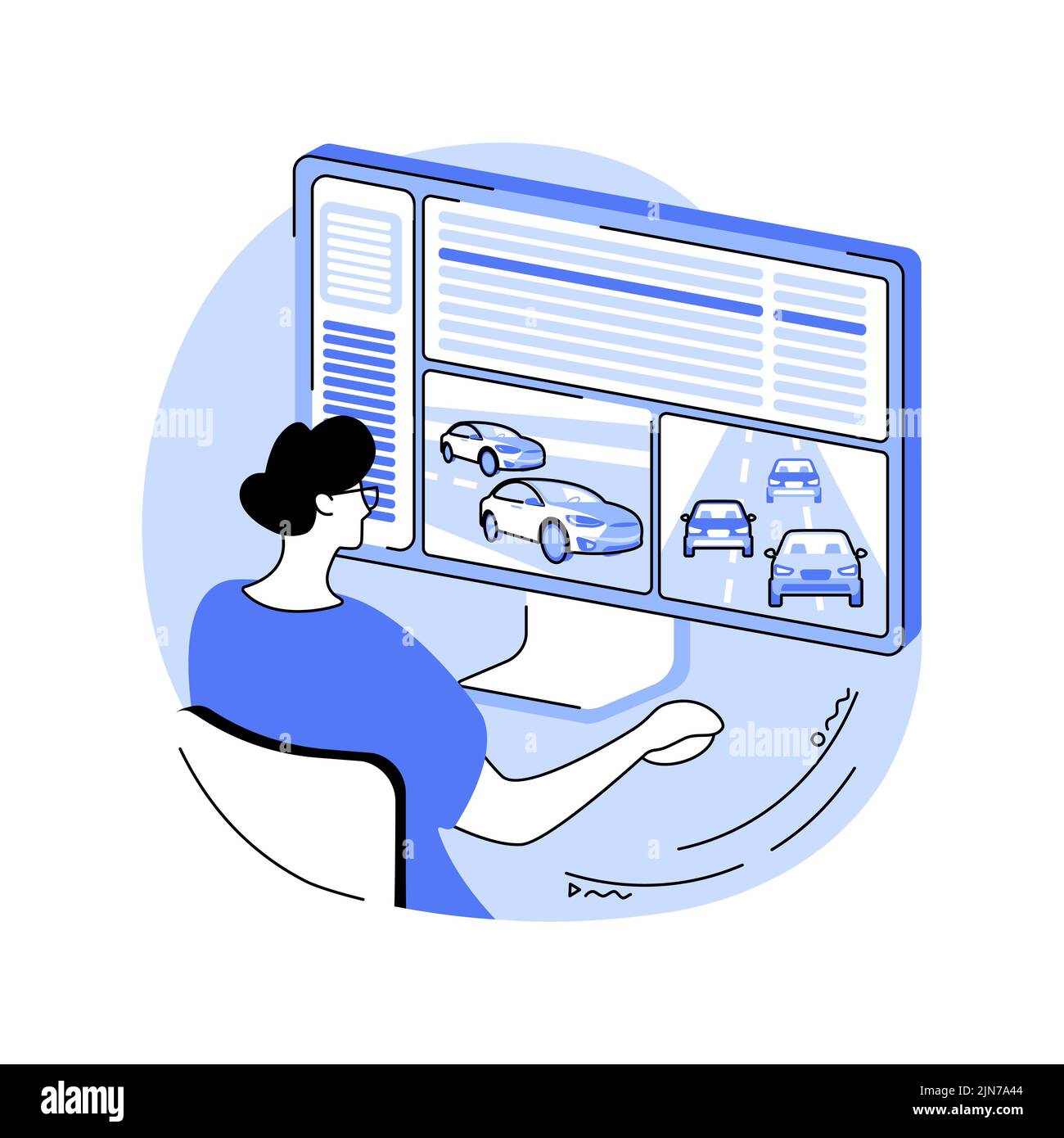 Traffic Data Isolated Cartoon Vector Illustrations Stock Vector Image