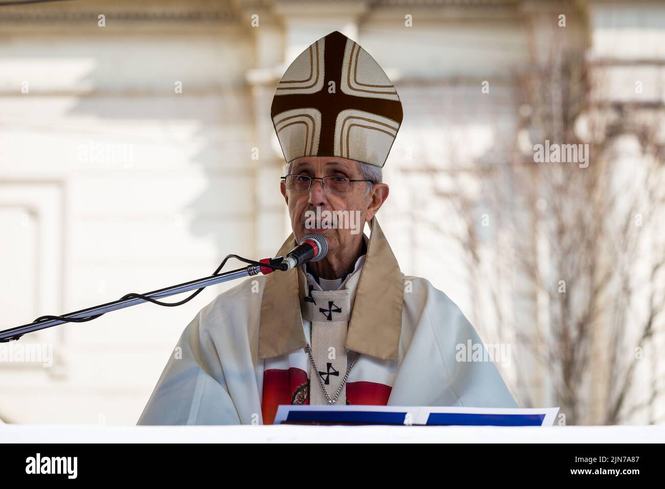 Buenos Aires, Argentina. 07th Aug, 2022. The Archbishop of Buenos Aires ...
