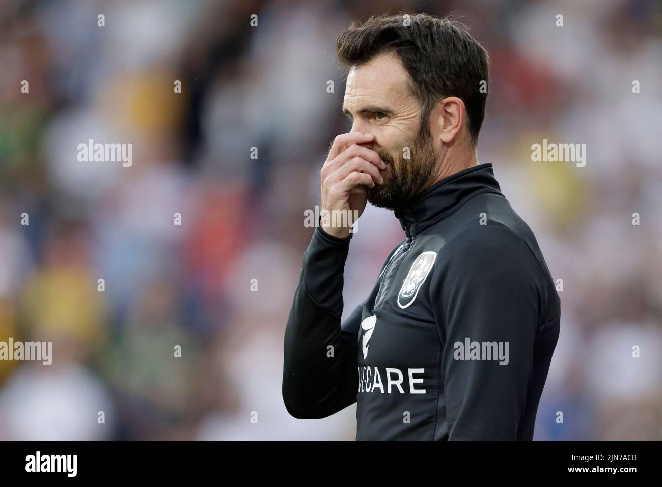 Huddersfield Town manager Danny Schofield during the Carabao Cup, first ... Huddersfield Town manager Danny Schofield during the Carabao Cup, first ...