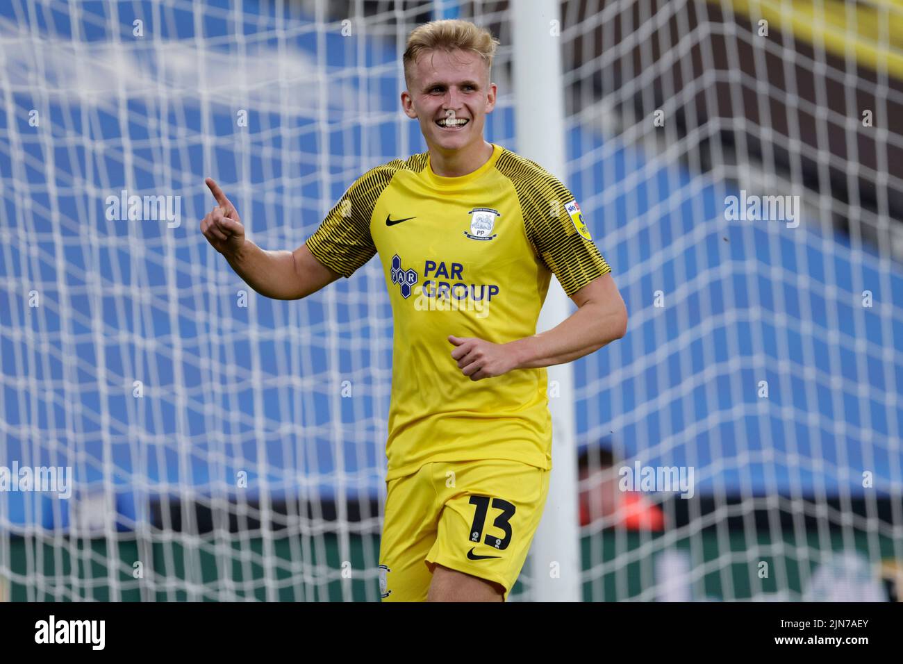 Preston North End's Ali McCann celebrates his 2nd goal during the ...