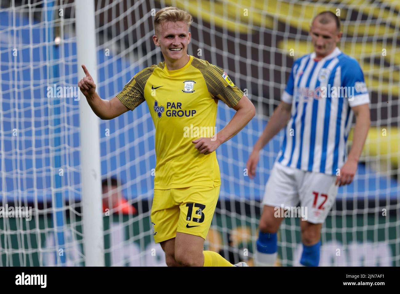 Preston North End's Ali McCann celebrates his 2nd goal during the ...