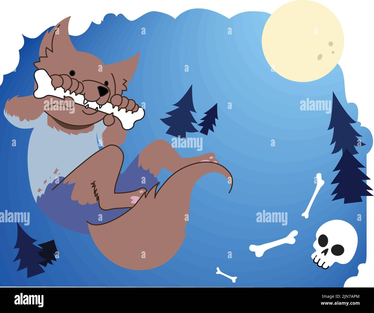Cartoon werewolf hi-res stock photography and images - Alamy
