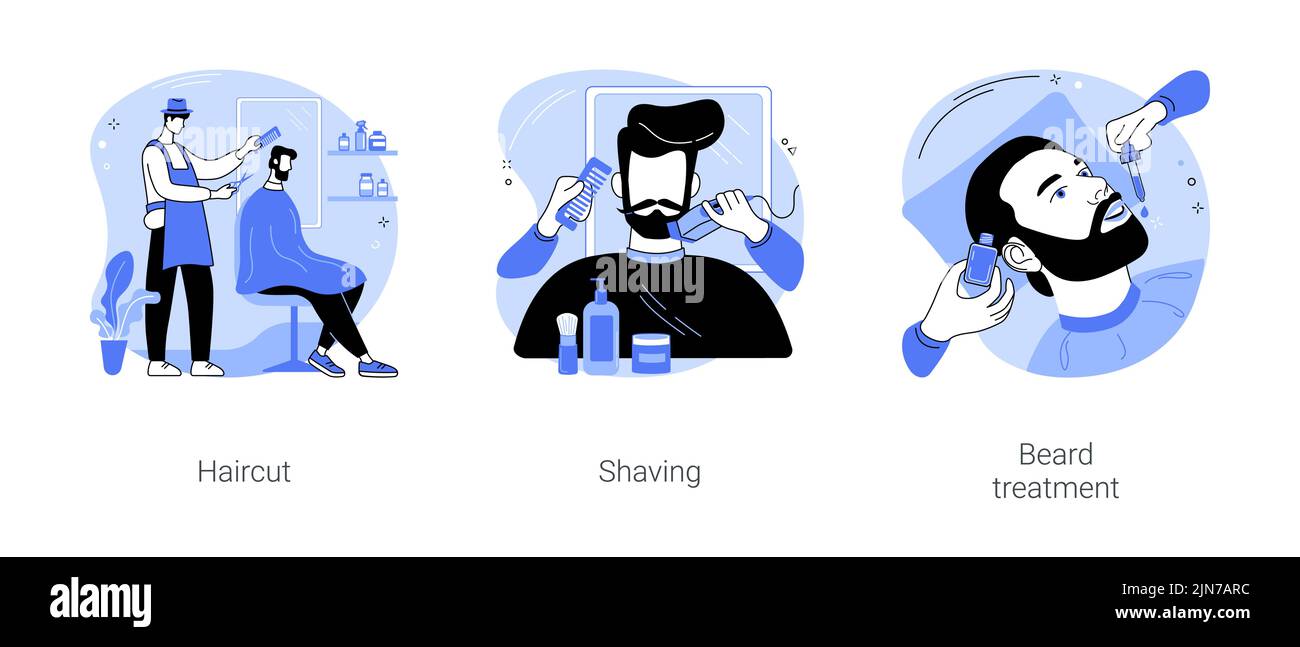 Barbershop isolated cartoon vector illustrations se Stock Vector Image ...