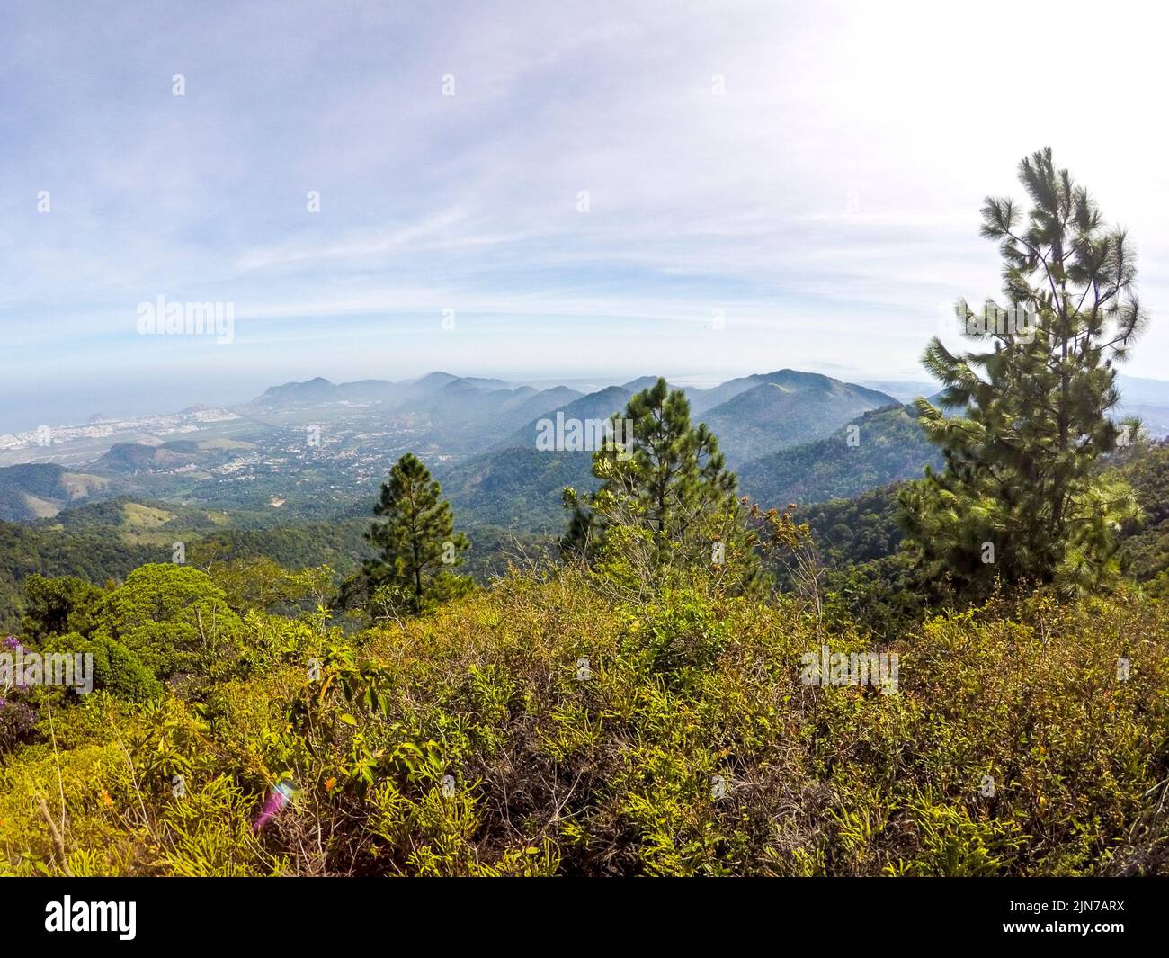 View of the trail between the neighborhoods of jacarepagua and Big ...