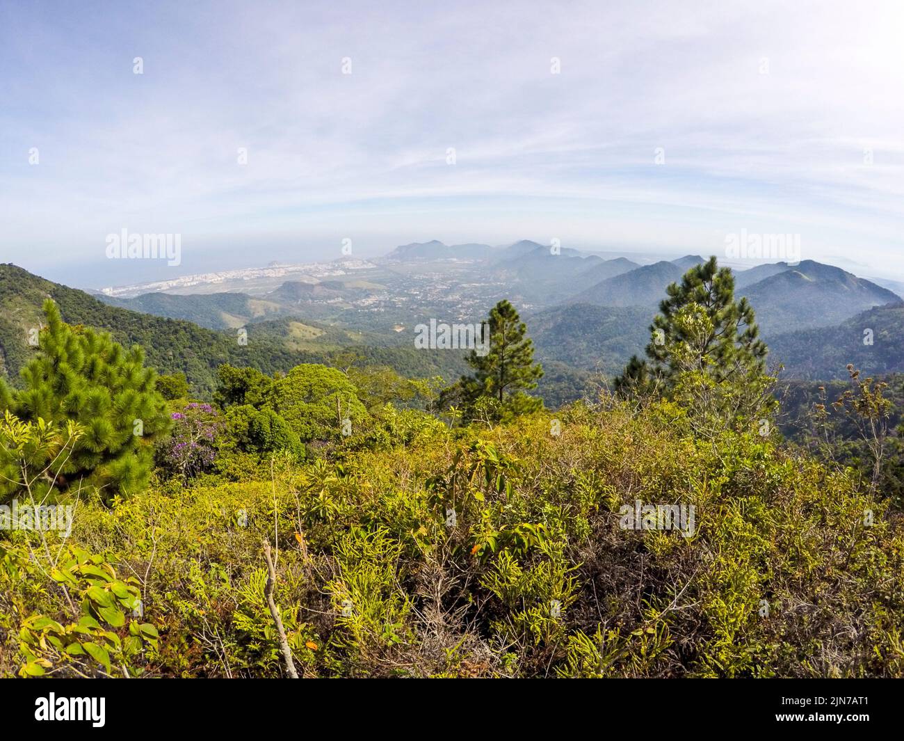 View of the trail between the neighborhoods of jacarepagua and Big ...