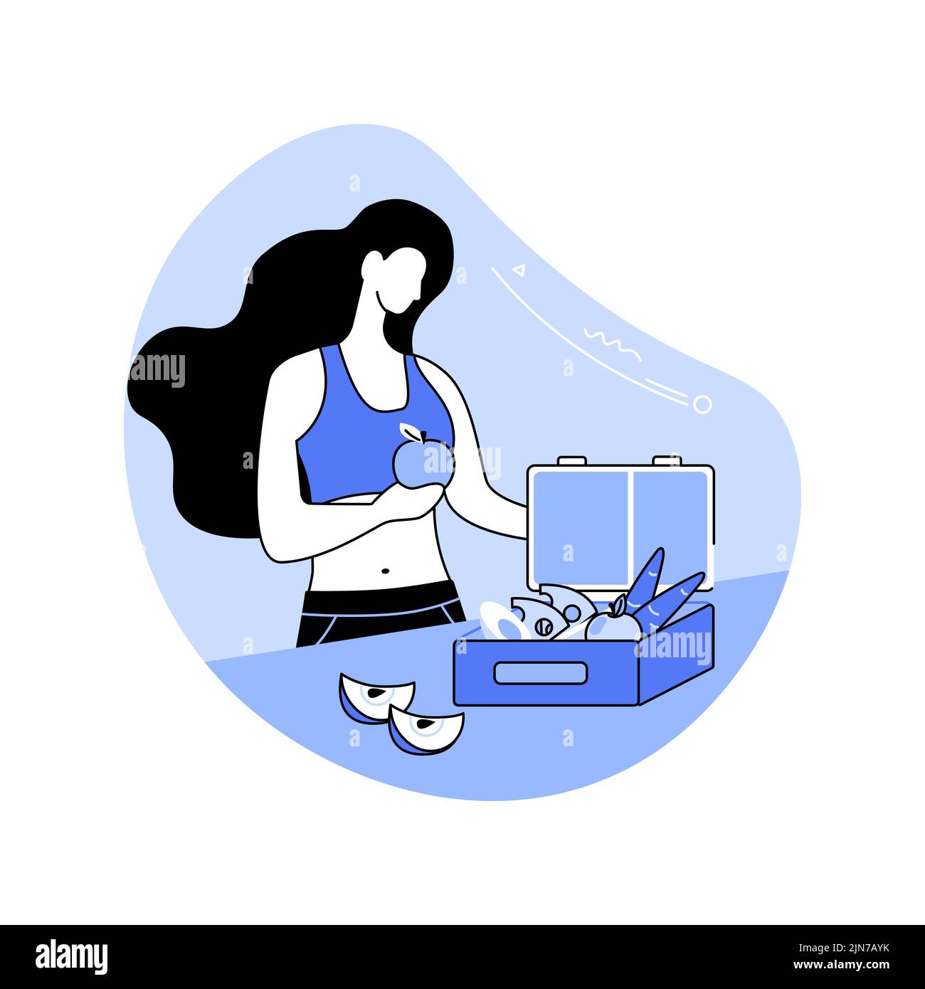 Packing healthy lunchbox isolated cartoon vector illustrations Stock ... Packing healthy lunchbox isolated cartoon vector illustrations Stock ...