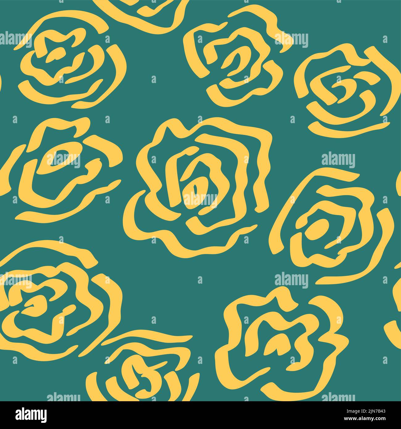 Beautiful paper art seamless pattern with flowers. Summer vector ...