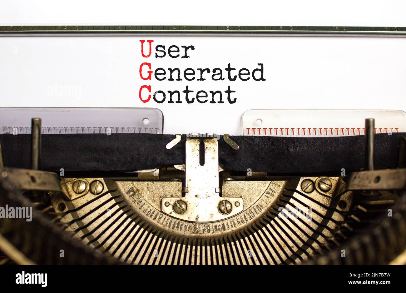 UGC user generated content symbol. Concept words UGC user generated ...