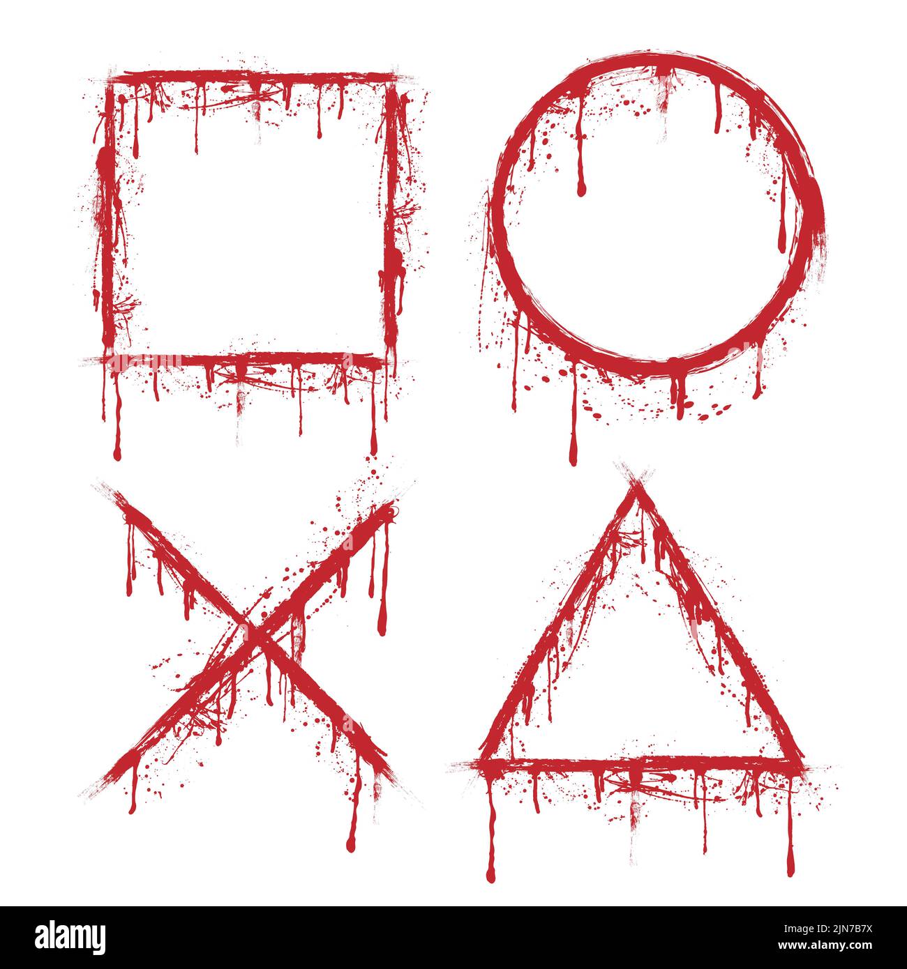 Blood splash geometric shapes Stock Vector Image & Art - Alamy