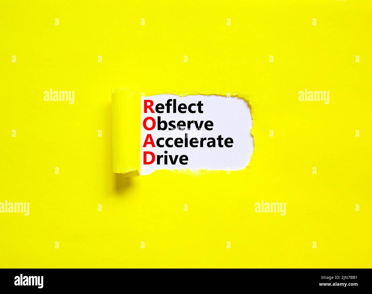 ROAD reflect observe accelerate drive symbol. Concept words ROAD ...