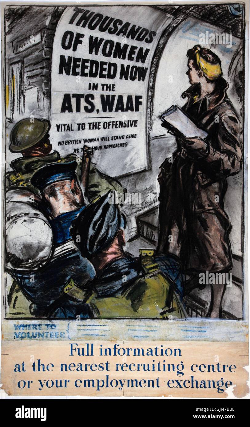 Women ats ww2 hi-res stock photography and images - Alamy