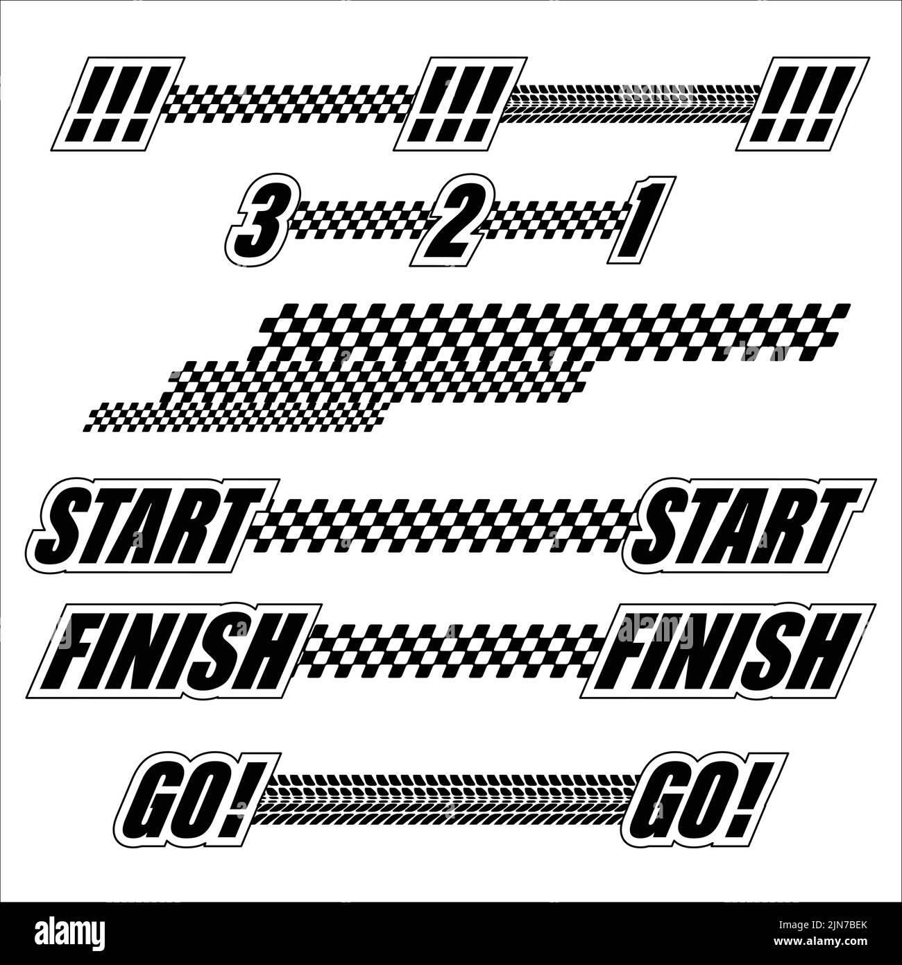 Sport flags start lines set Stock Vector Image & Art - Alamy