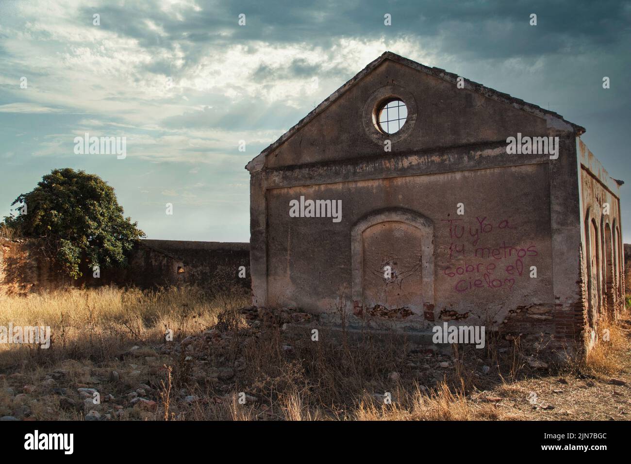 The ruins of the San Joaquín Sugar Mill, an abandoned sugar factory ...