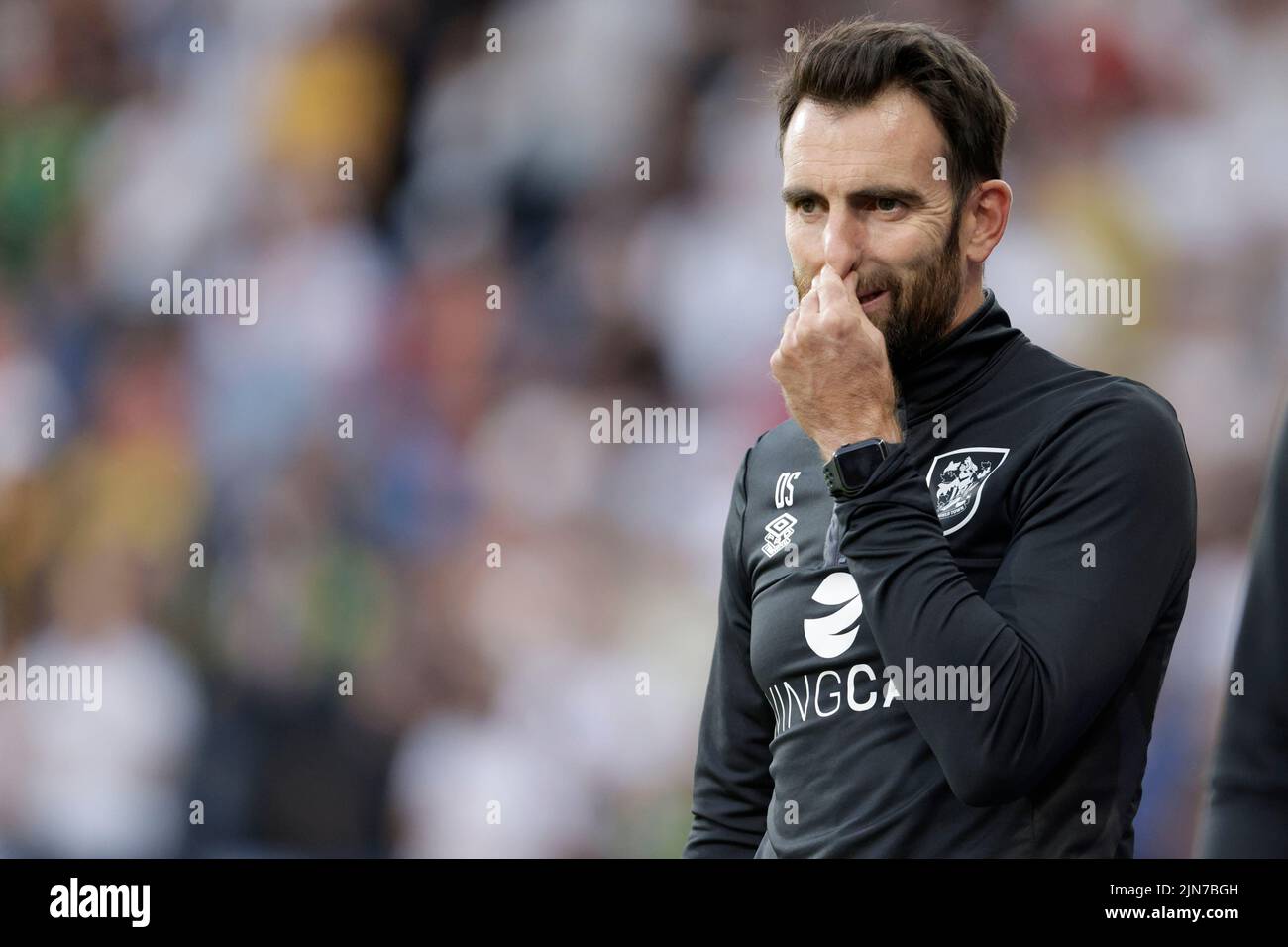Huddersfield Town manager Danny Schofield during the Carabao Cup, first ...