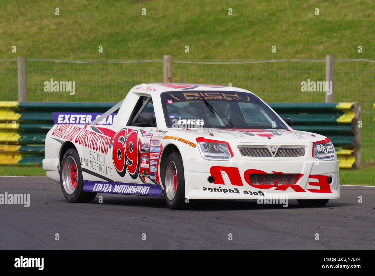 Croft, England, 6 August 2022. Lee Rogers driving a Pickup Truck during ...