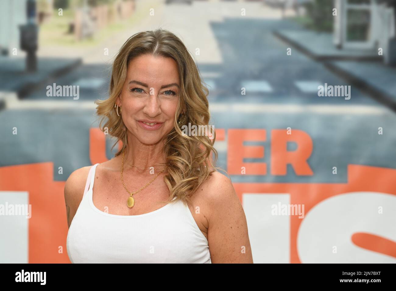 Cologne, Germany. 08th Aug, 2022. Actress Isabell Hertel poses at the ...
