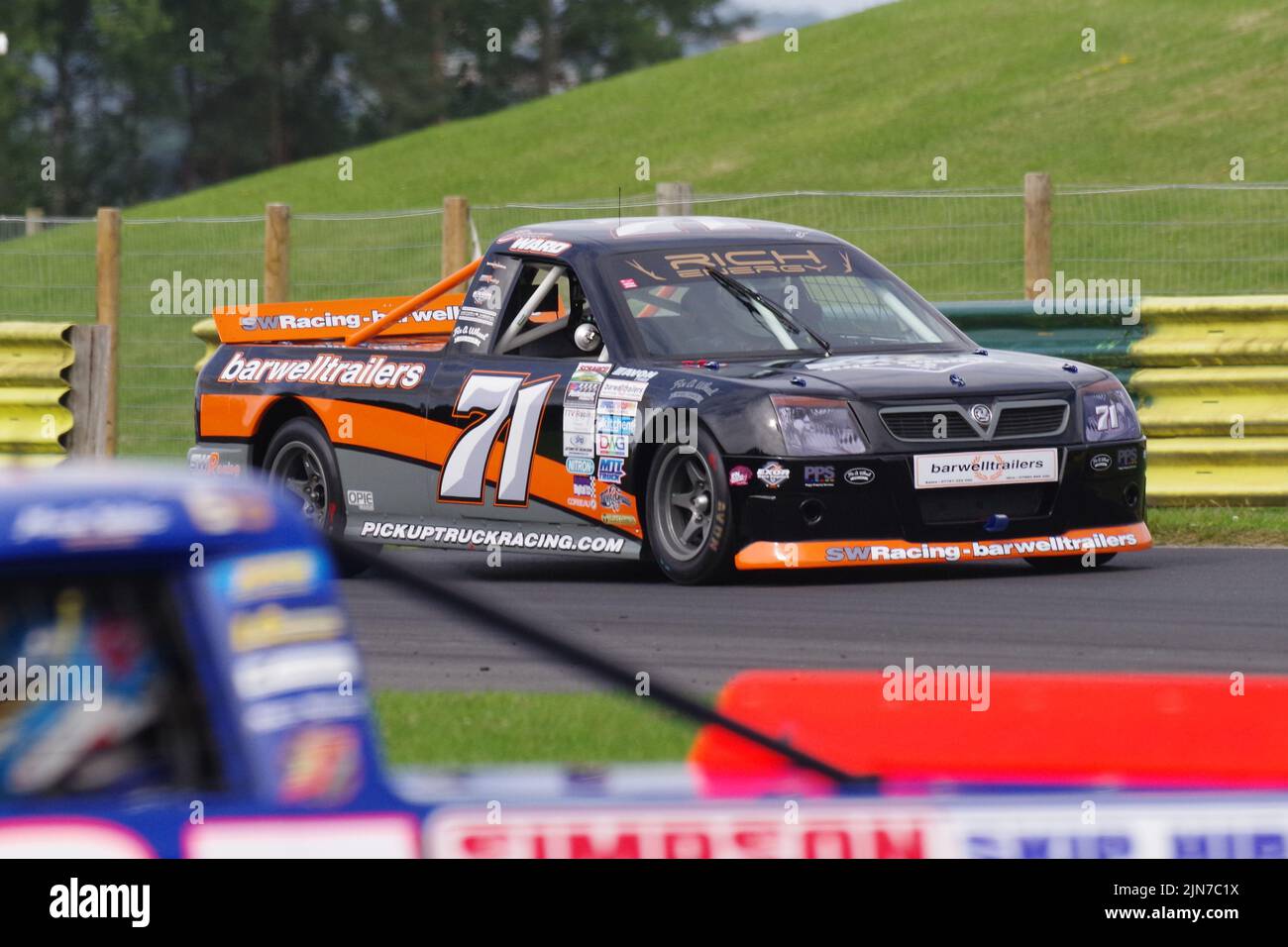 Croft, England, 6 August 2022. Simon Ward driving a Pickup Truck during ...