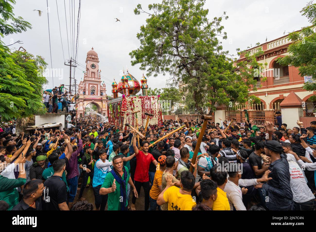 Ahmedabad, Gujarat, India. 9th Aug, 2022. Shia Muslims mourned the ...