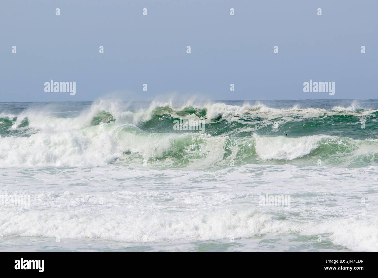 Wave at Rudder Beach in Copacabana in Rio de Janeiro Stock Photo - Alamy