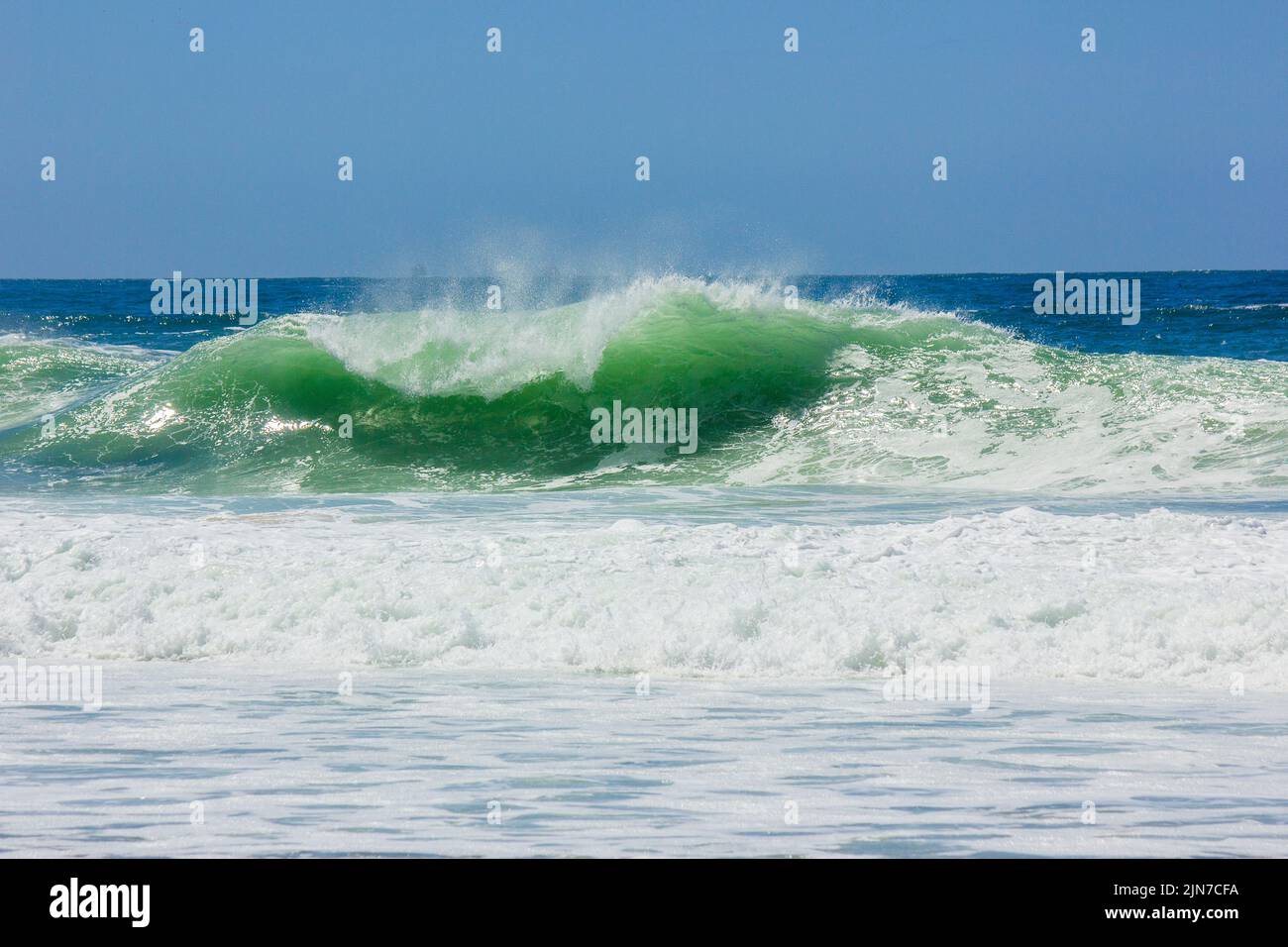 Wave at Rudder Beach in Copacabana in Rio de Janeiro Stock Photo - Alamy