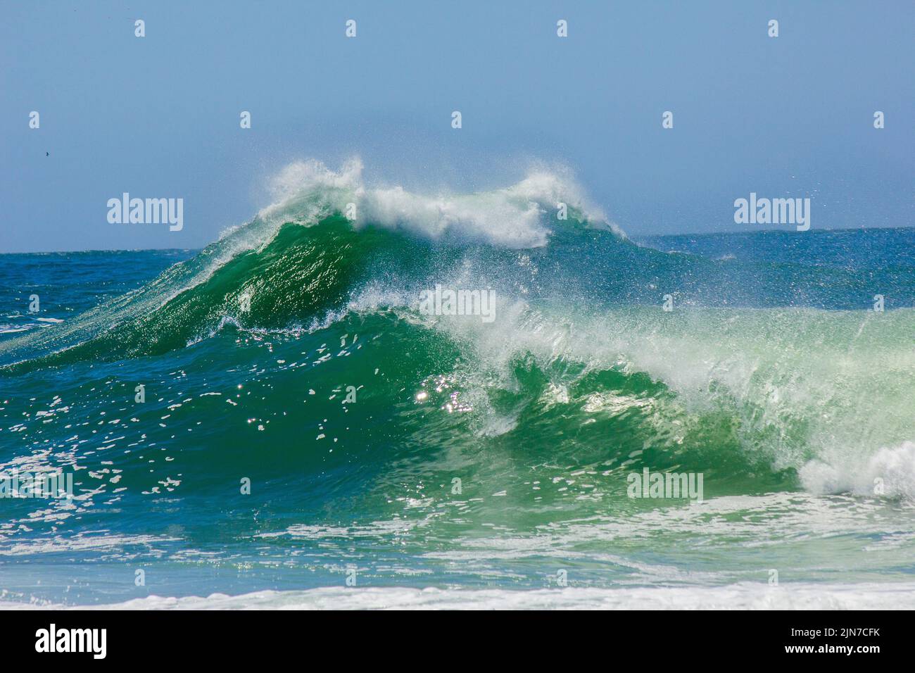 Wave at Rudder Beach in Copacabana in Rio de Janeiro Stock Photo - Alamy