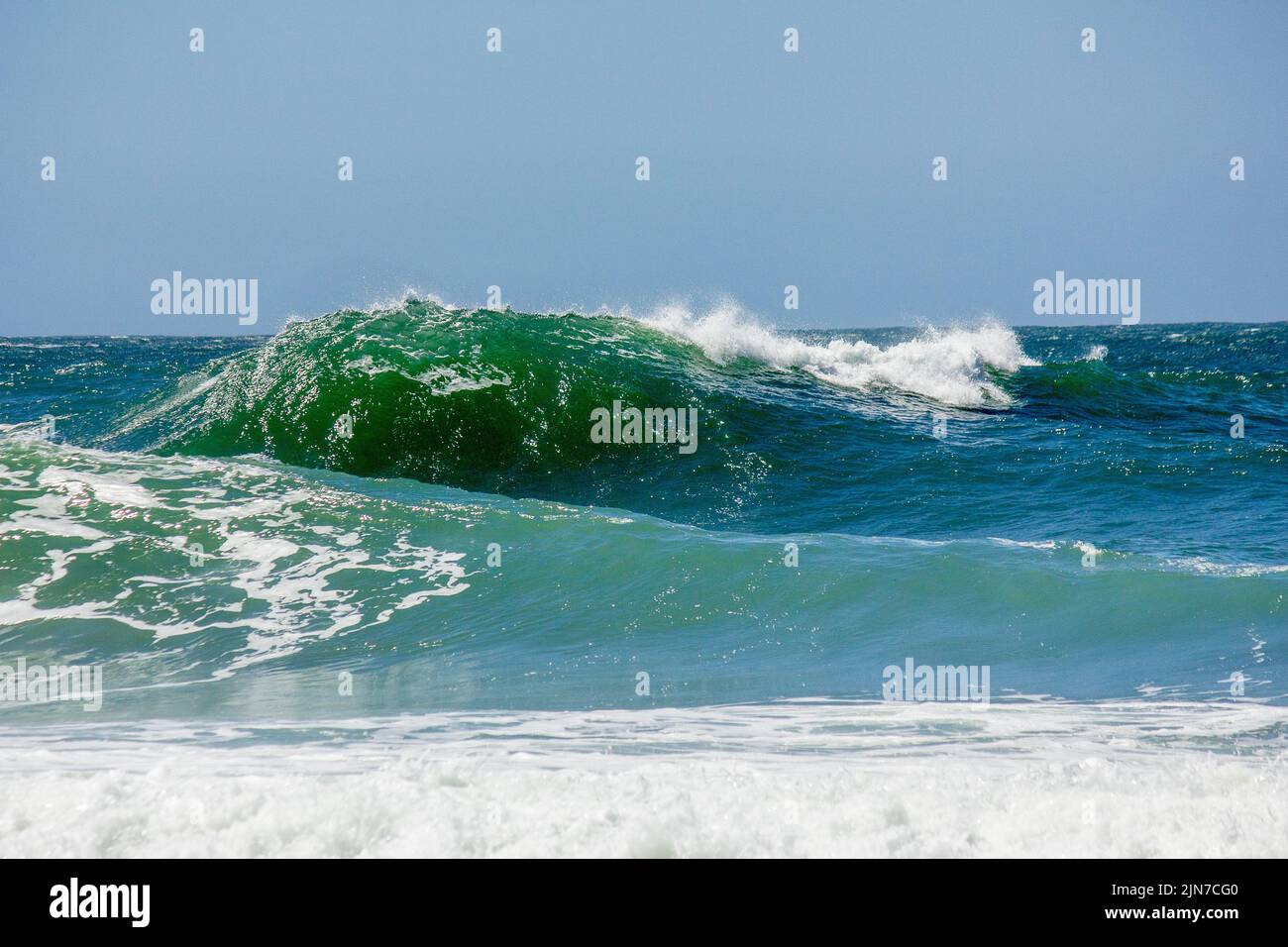 Wave at Rudder Beach in Copacabana in Rio de Janeiro Stock Photo - Alamy