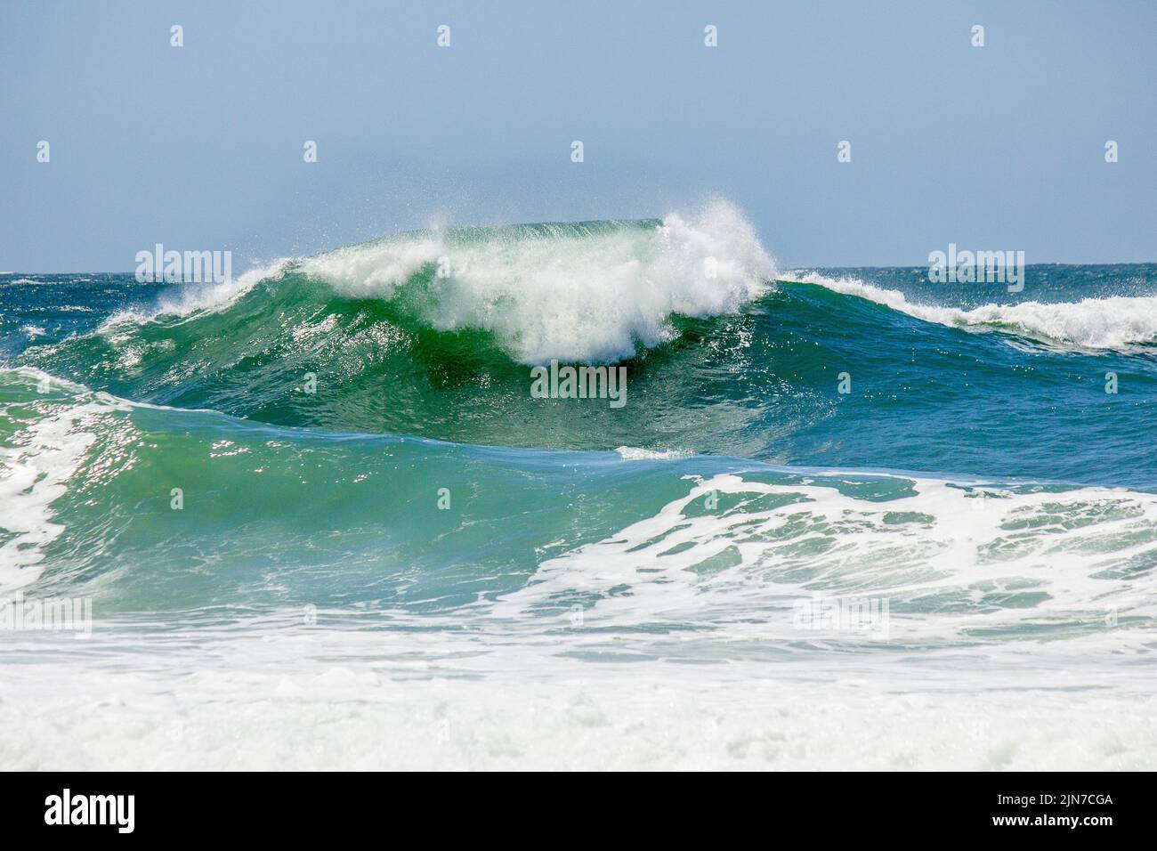 Wave at Rudder Beach in Copacabana in Rio de Janeiro Stock Photo - Alamy