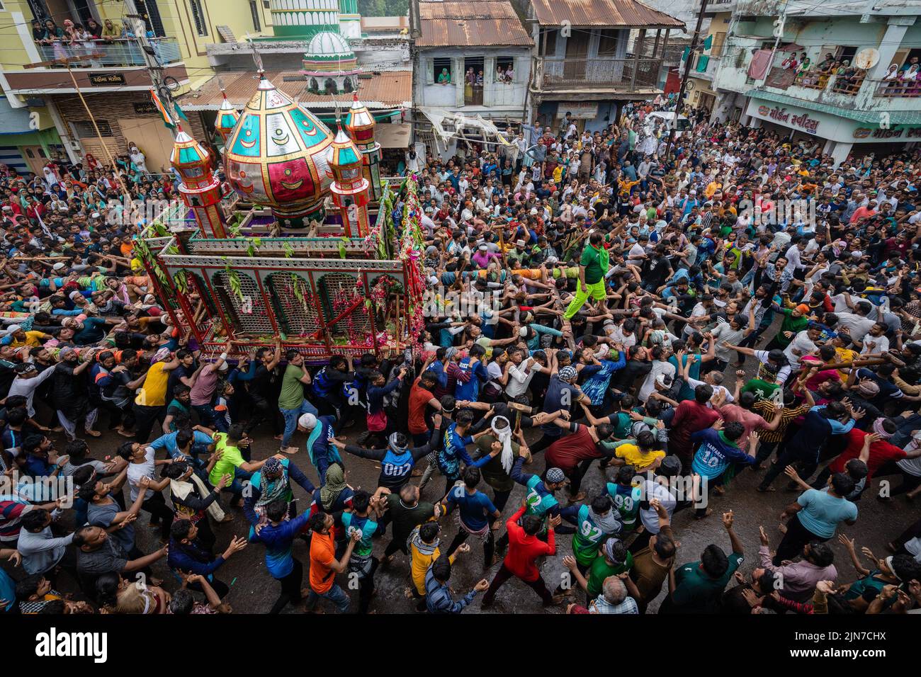Ahmedabad, Gujarat, India. 9th Aug, 2022. Shia Muslims mourned the ...