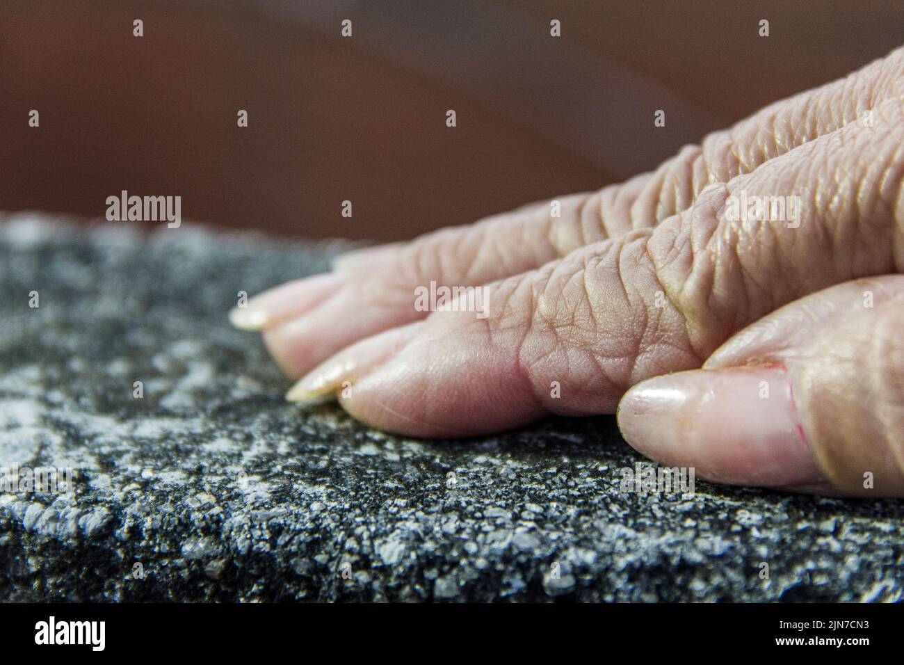 details of the hand of an ancient person Stock Photo - Alamy
