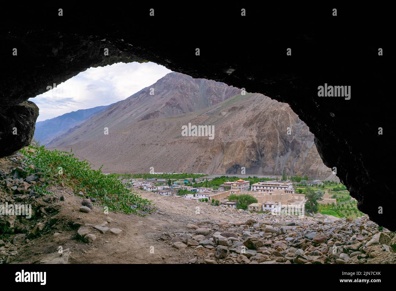 A view of the Tabo Monastery in Spiti valley, India Stock Photo - Alamy