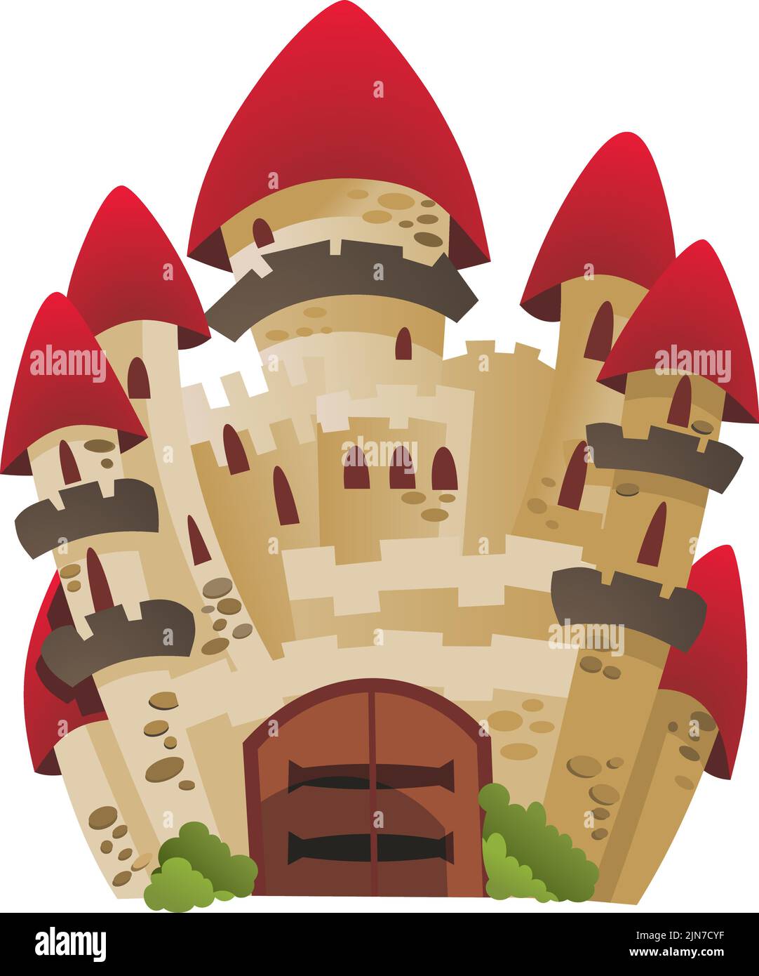 Cartoon Medieval Manor