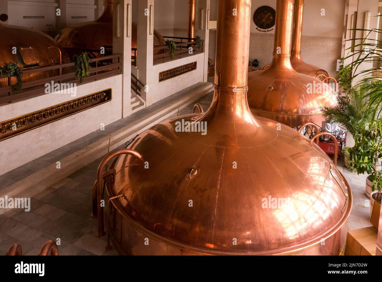 Ceske Budejovice, Czech Republic (6th August 2022) - Copper tanks ...