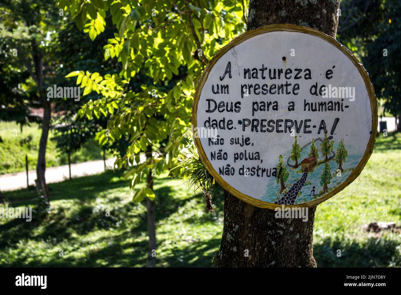 brazilian information boards Stock Photo - Alamy