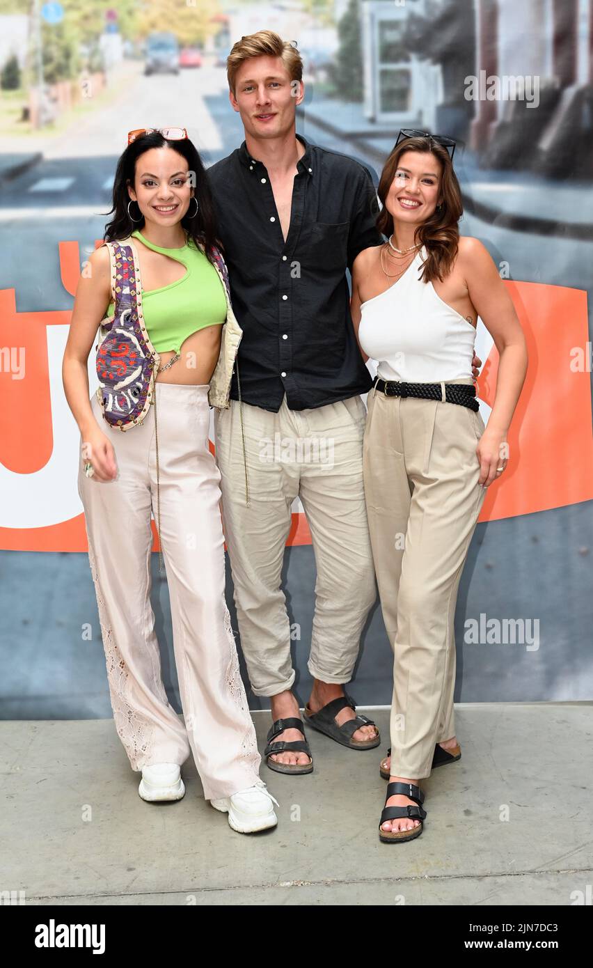 Cologne, Germany. 08th Aug, 2022. The band ISY with actors Isabelle ...