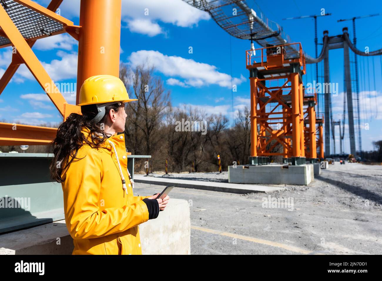 Engineer supervising work in hi-res stock photography and images - Alamy