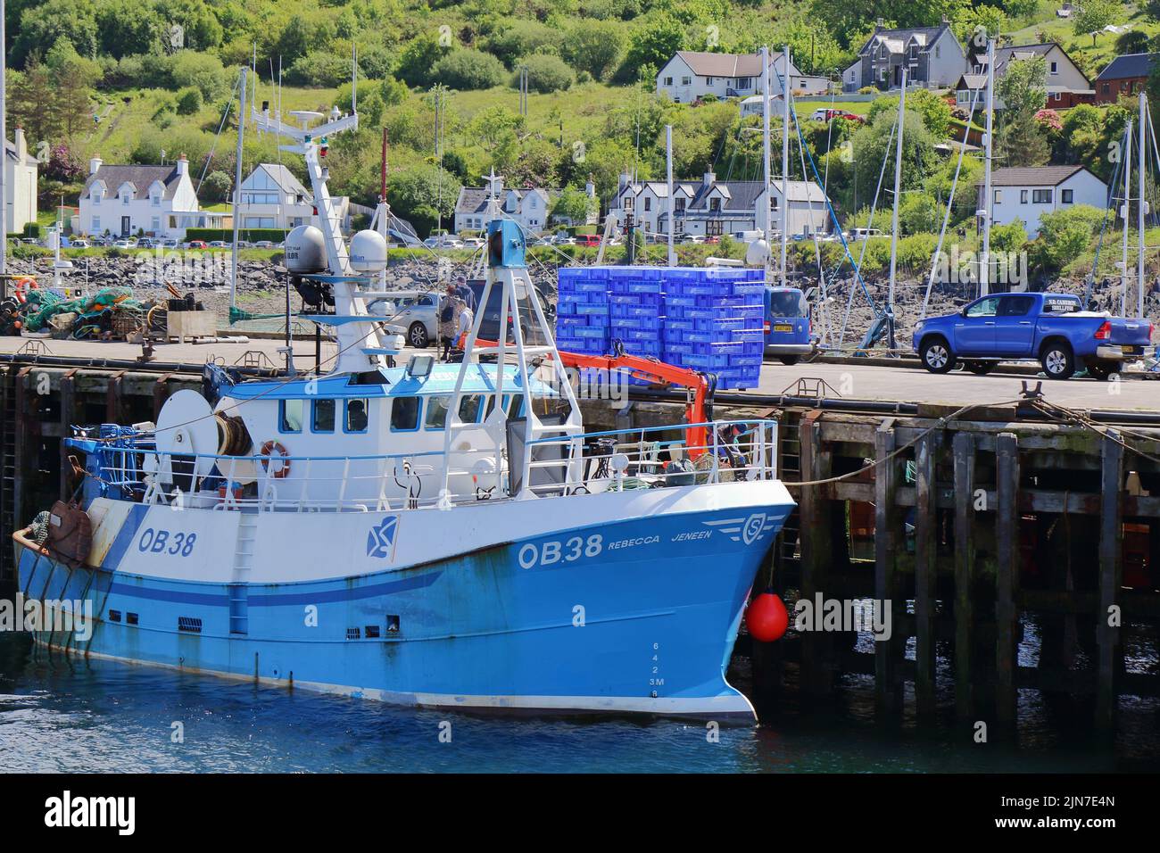 Mallaig harbour,The bustling and thriving port of Mallaig is situated ...