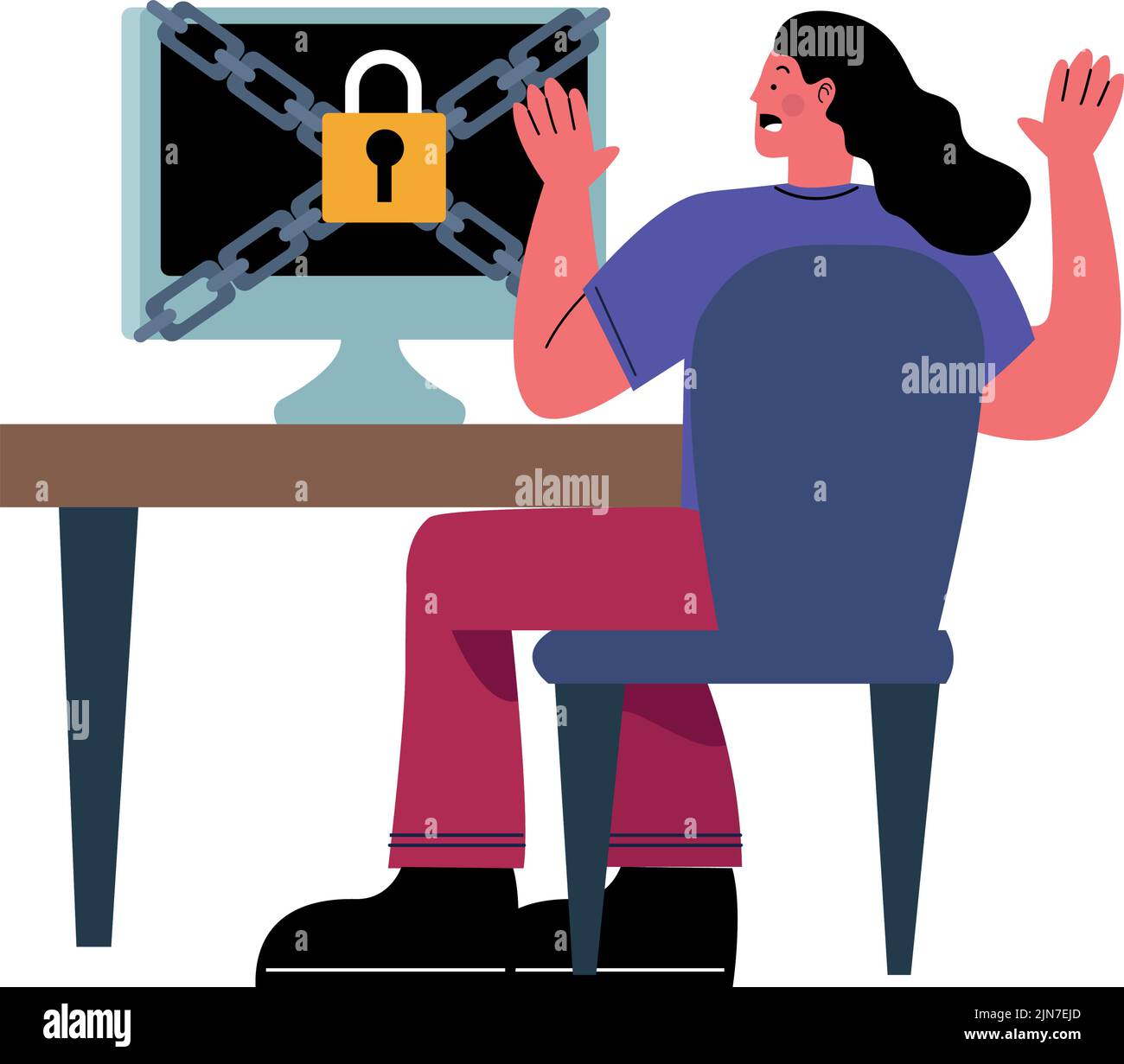 Vector locked padlock cyber Stock Vector Images - Alamy