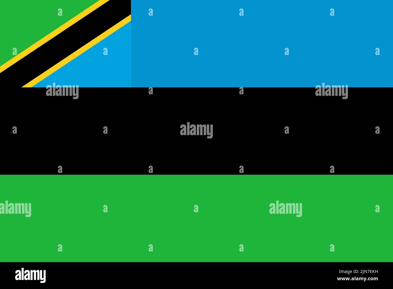 flag of African Arabs Zanzibaris. flag representing ethnic group or ...
