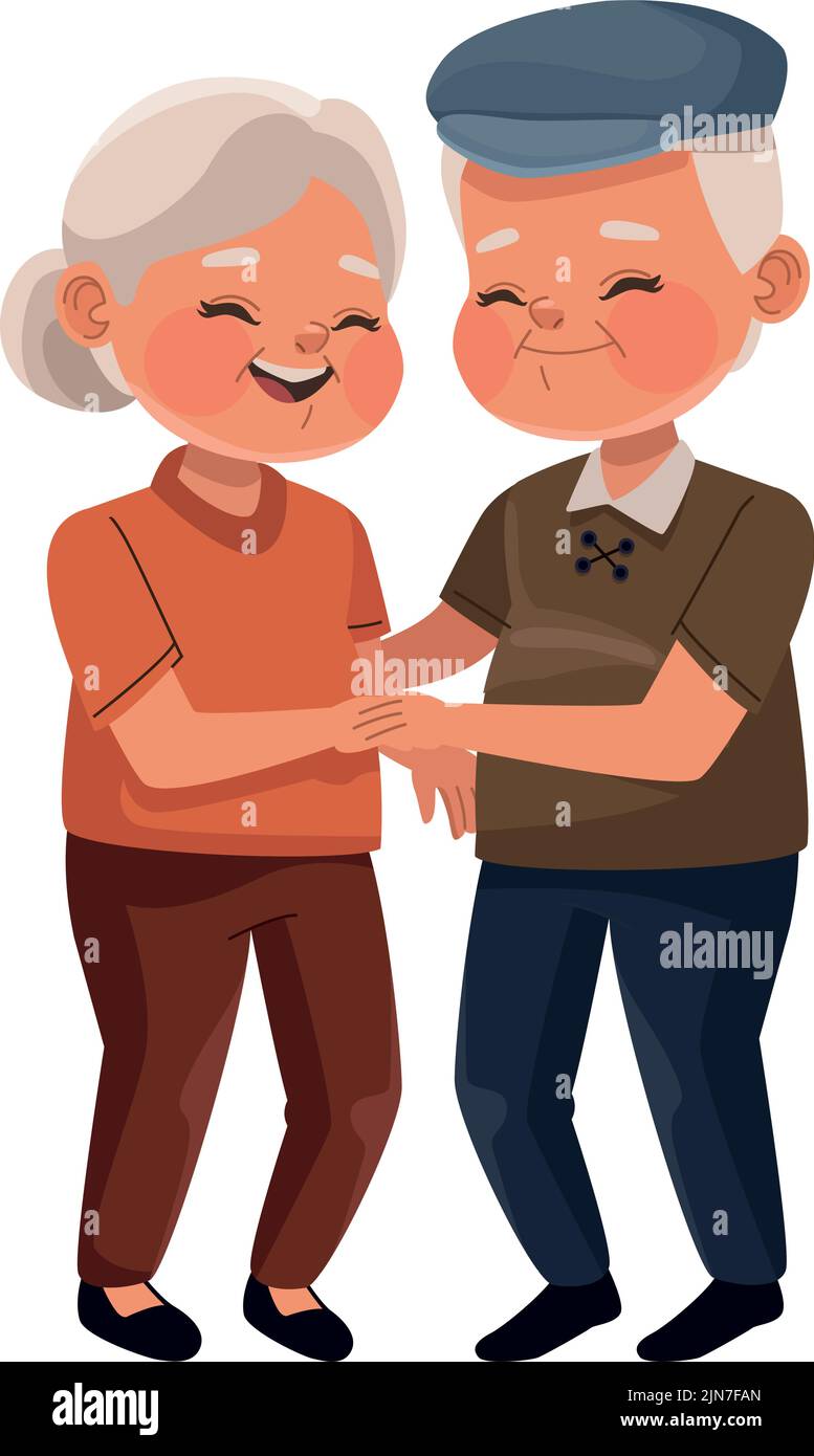 grandparents couple dancing Stock Vector Image & Art - Alamy