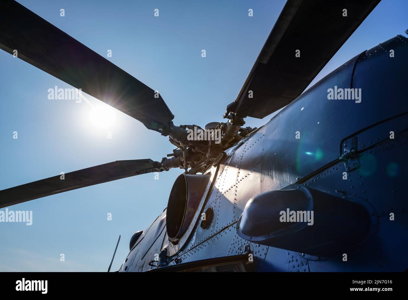Helicopter blades hi-res stock photography and images - Alamy