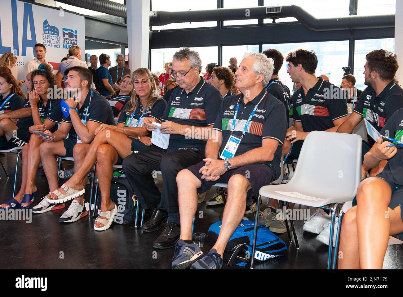 Paolo Barelli President of the Italian Swimming Federation during the ...